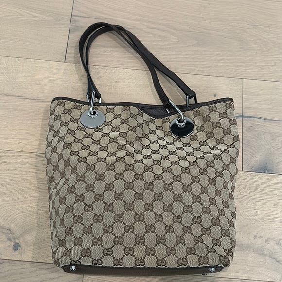 Gucci | Bags | Gucci Vintage Gg Canvas Eclipse Tote | Poshmark